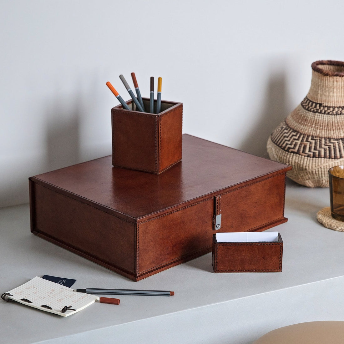 Desk Accessories | Leather Desk Sets | Ginger Rose