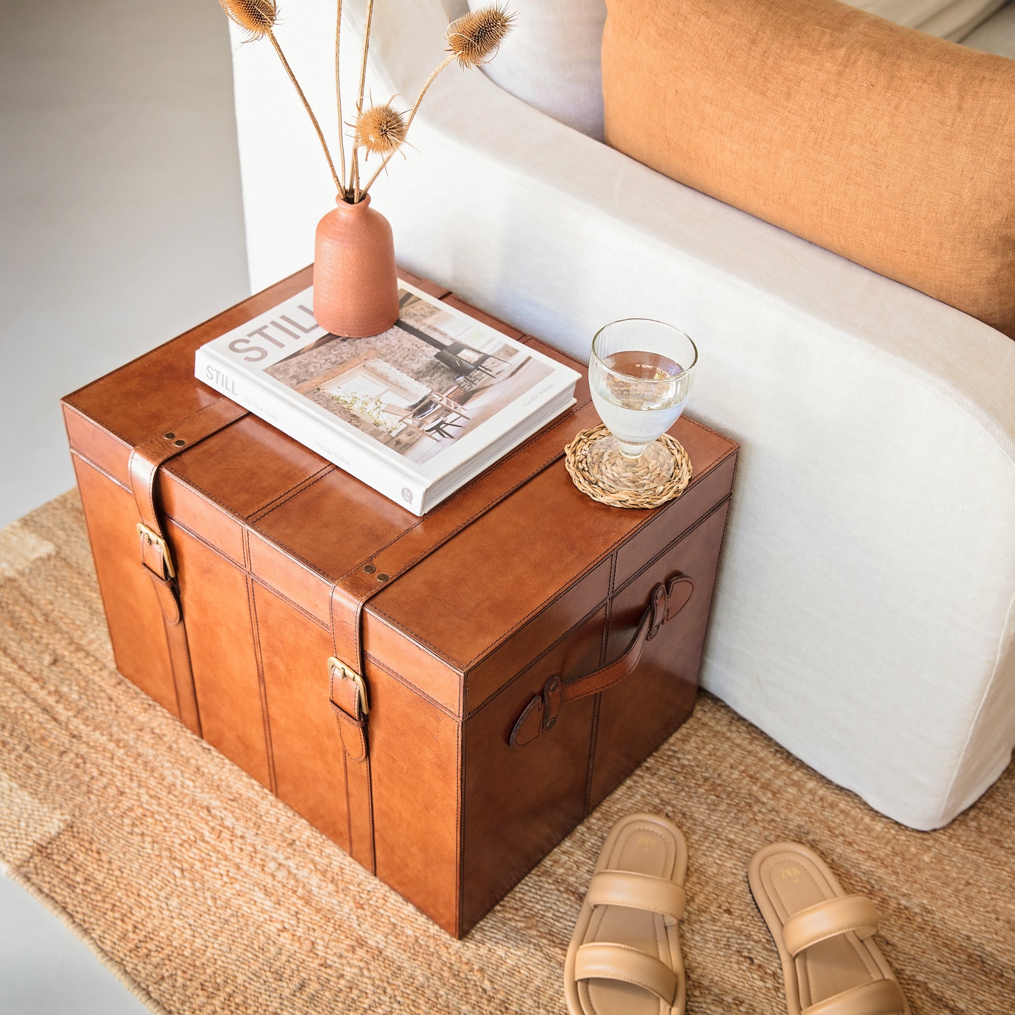 Storage trunk end table store
